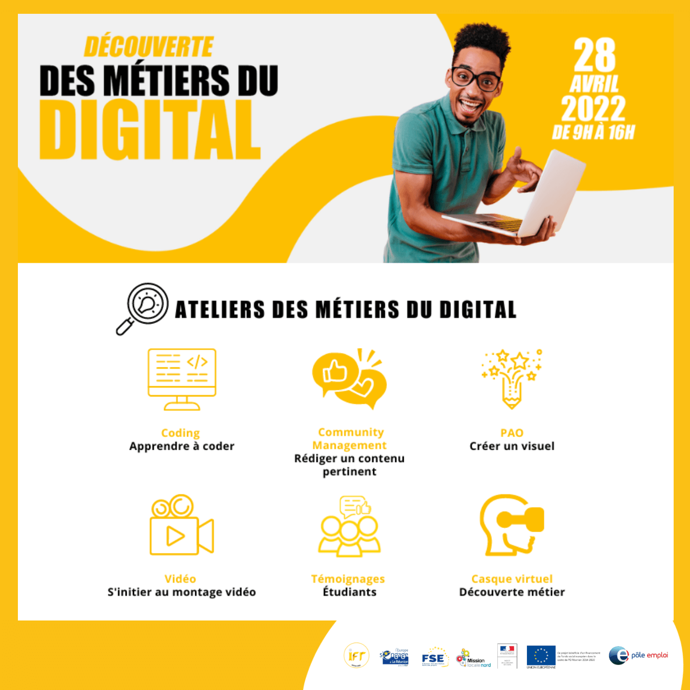 Journée Découverte Métiers du Digital le 28 avril : des postes à ...